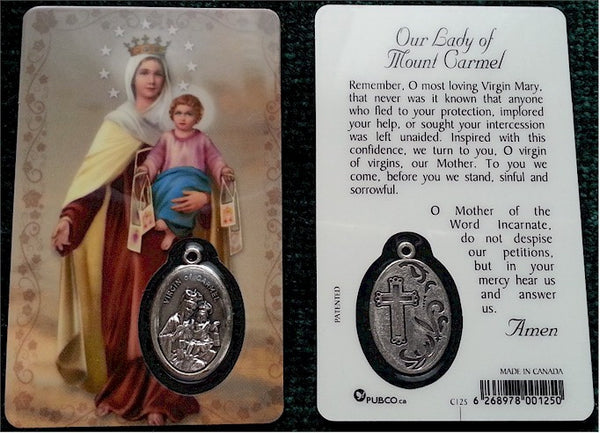 Our Lady of Mount Carmel Prayer Card – The Catholic Store