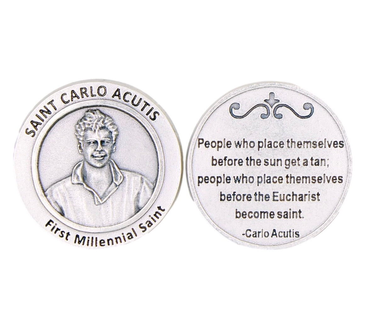 Italian Pocket Coin – St. Carlo Acutis, First Millennial Saint – The ...
