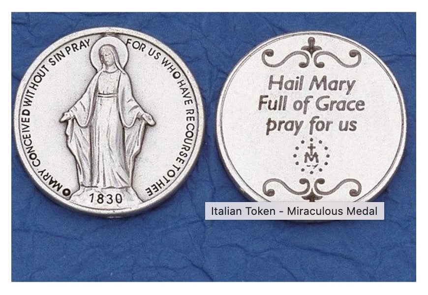 Hail Mary Miraculous Pocket Coin – A Token of Grace and Protection ...