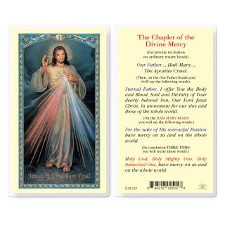 Chaplet of the Divine Mercy Holy Card – The Catholic Store